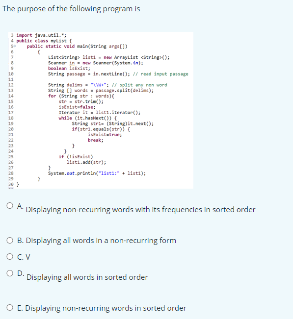 Solved The purpose of the following program is 9 3 import | Chegg.com