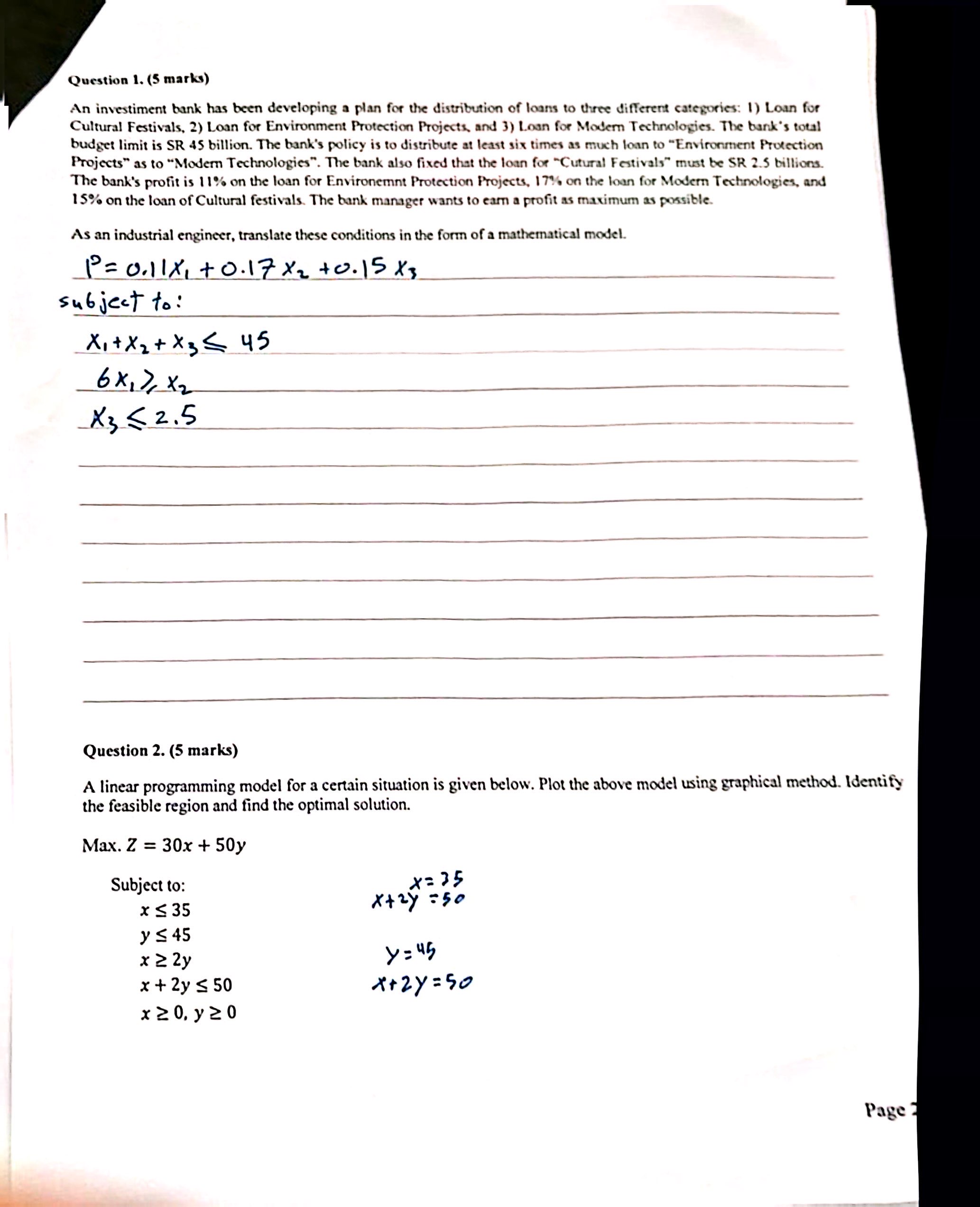 Solved Question 1. (5 marks) An investiment bank has been | Chegg.com