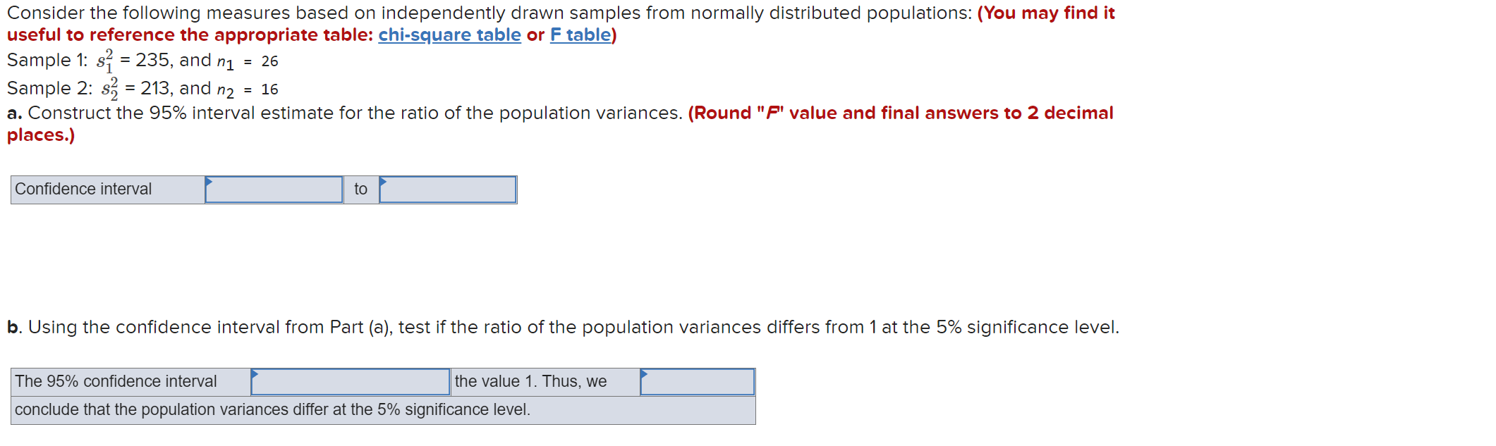 Solved Consider The Following Measures Based On