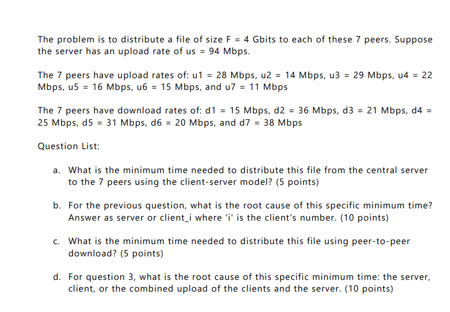Solved Question 5 (30 points): A COMPARISON OF CLIENT-SERVER | Chegg.com
