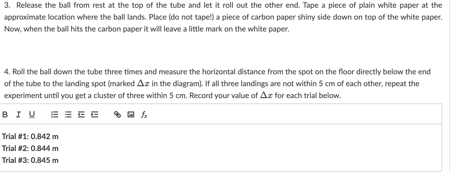 Solved 5. 5. Average together your values of Ax for each | Chegg.com