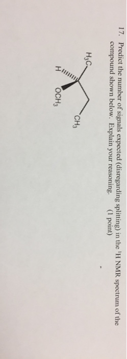 Solved 17. Predict the number of signals expected | Chegg.com