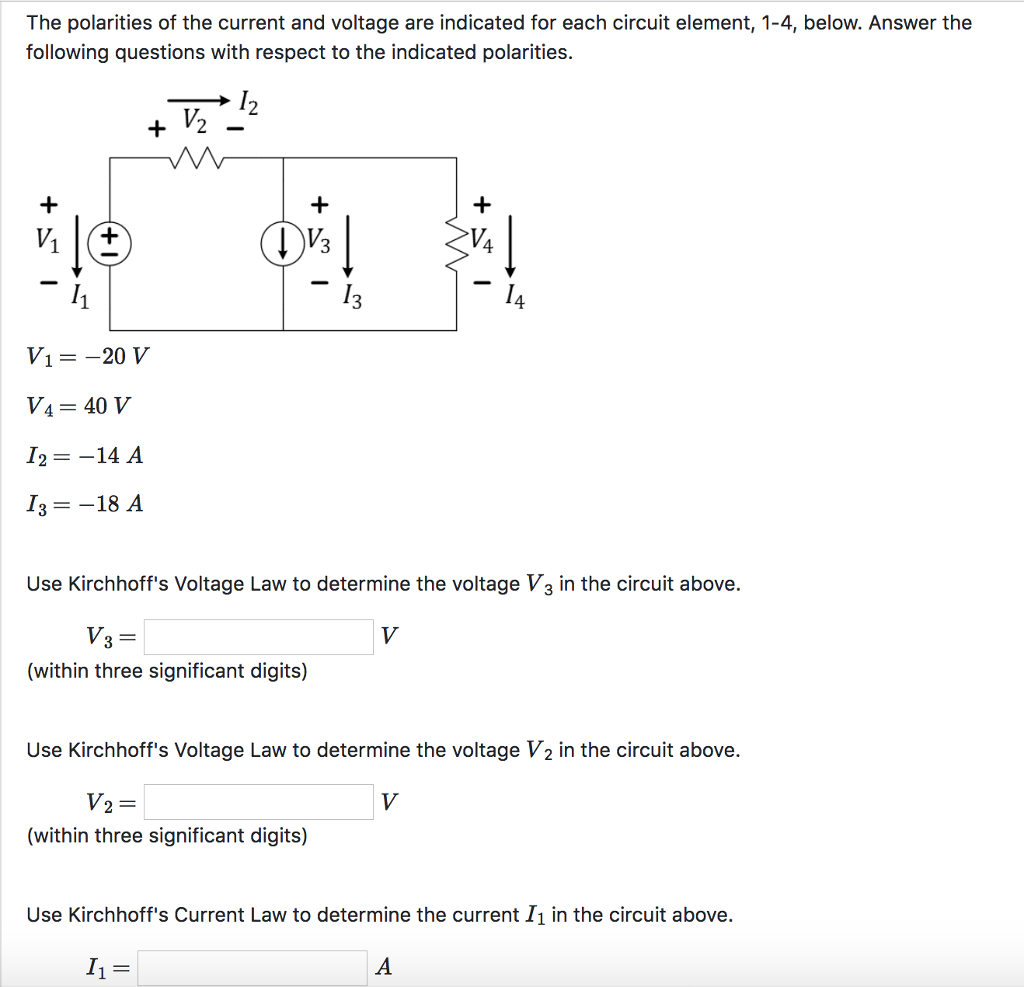 Solved The polarities of the current and voltage are | Chegg.com