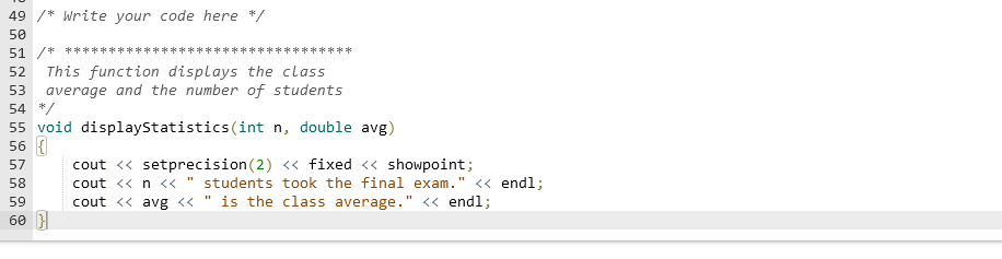 Solved 9.8 Lab: Parallel Arrays Project: Exam Statistics | Chegg.com
