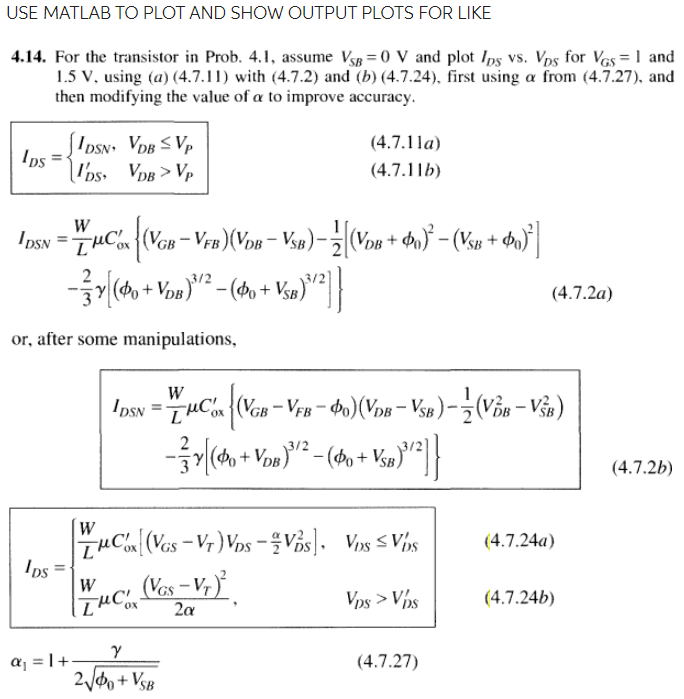 Solved Use Matlab To Plot And Show Output Plots For Like 2739
