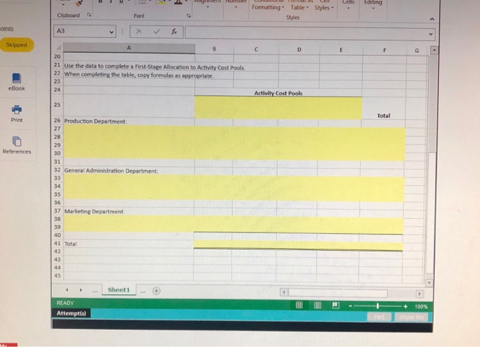 Solved 9 First-Stage Allocation to Activity Cost Pools 1. | Chegg.com