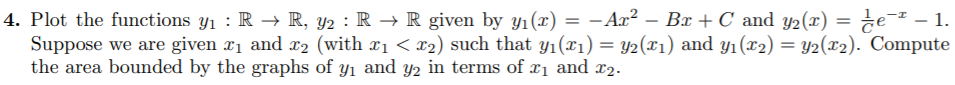 Solved 4. Plot the functions yı : R + R, Y2 : R + R given by | Chegg.com