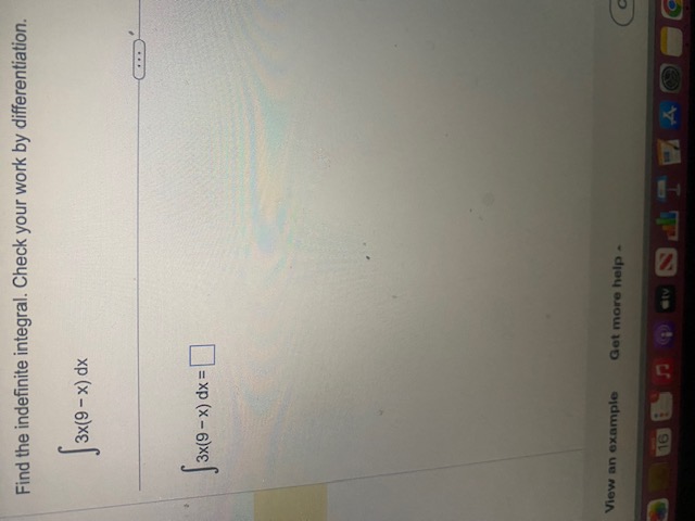 Solved Find the indefinite integral. Check your work by | Chegg.com