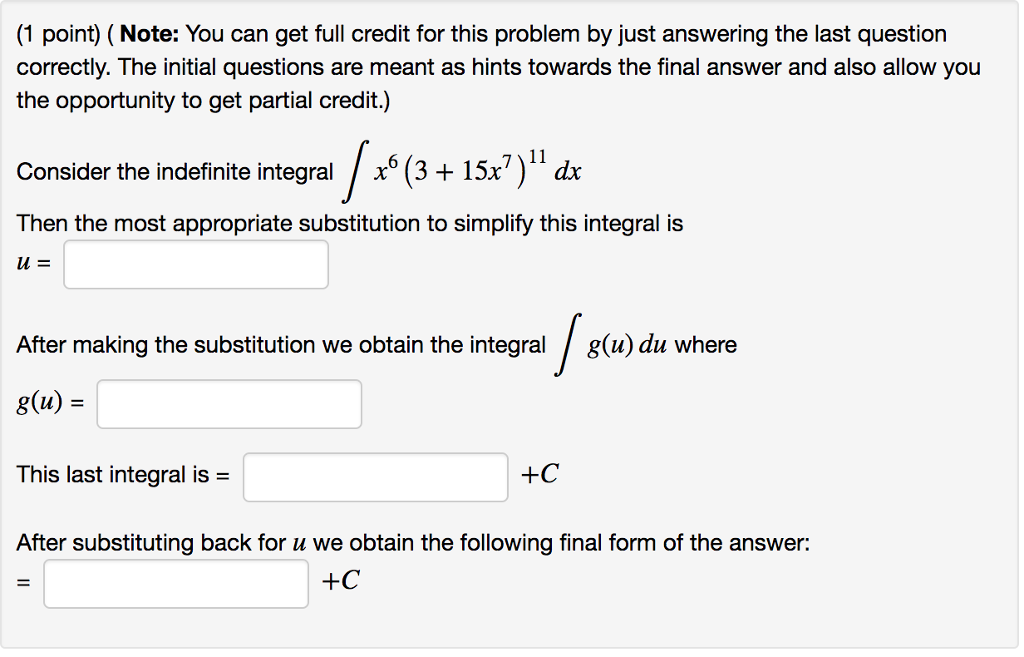 Solved (1 point) ( Note: You can get full credit for this | Chegg.com