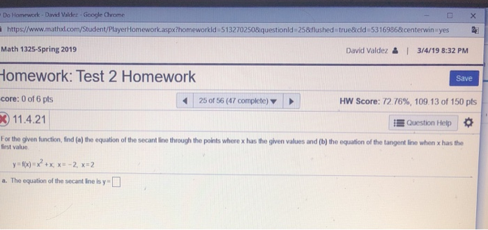 Solved Do Homework-David Valdez Google Chrome | Chegg.com