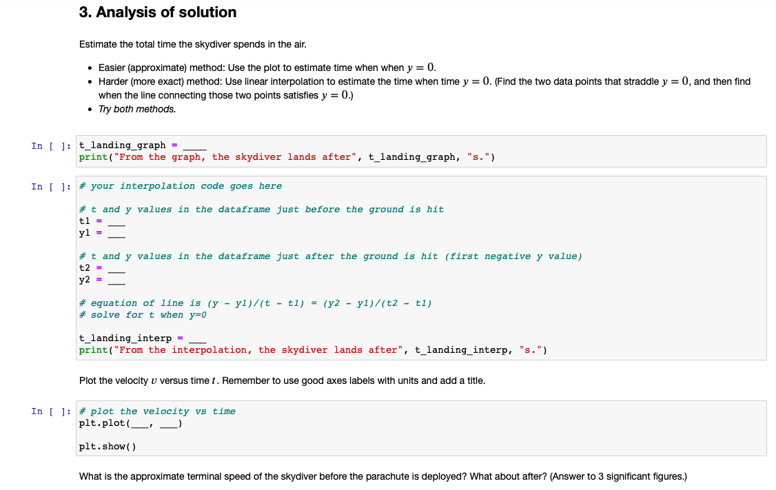 3. Analysis of solution Estimate the total time the | Chegg.com