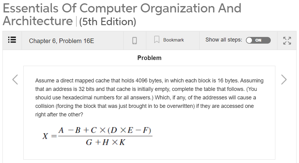 Solved Essentials Of Computer Organization And Architecture | Chegg.com