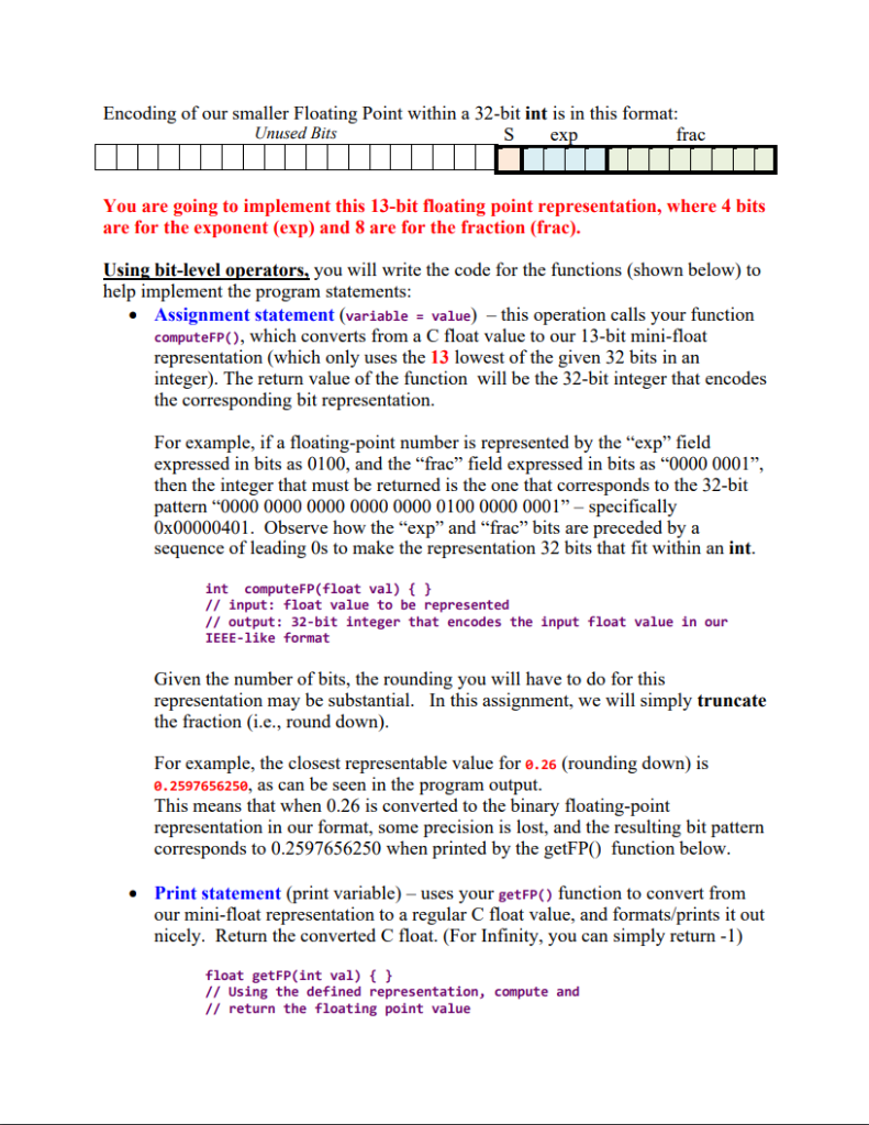Solved In class, we talked about the IEEE standard for | Chegg.com