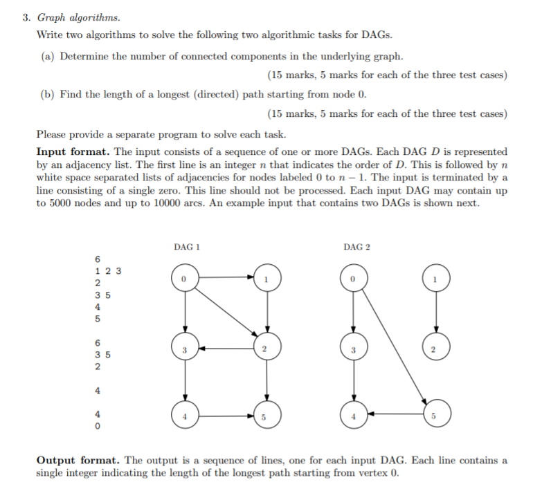 Solved Use python and sys.stdin for input and sys.stdout for | Chegg.com