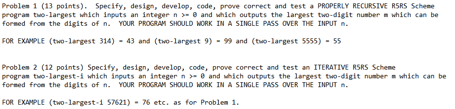 Problem 1 (13 points). Specify, design, develop, | Chegg.com