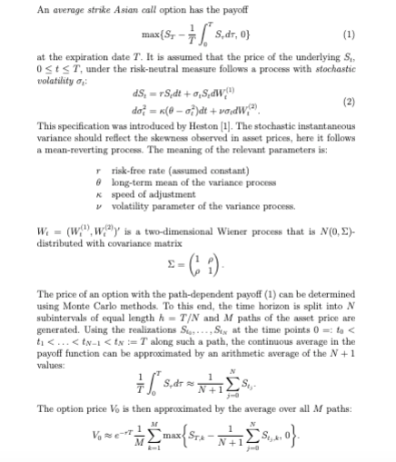 Solved An average strike Asian call option has the payoff | Chegg.com