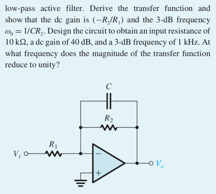 Solved I'm mostly concerned with Deriving the 3-dB frequency | Chegg.com