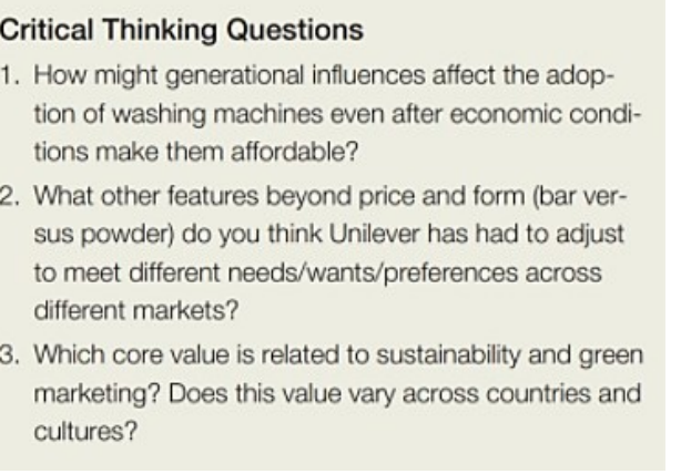 Solved Critical Thinking Questions 1. How might generational | Chegg.com