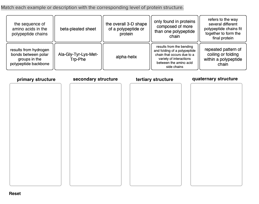 Solved Match each example or description with the | Chegg.com