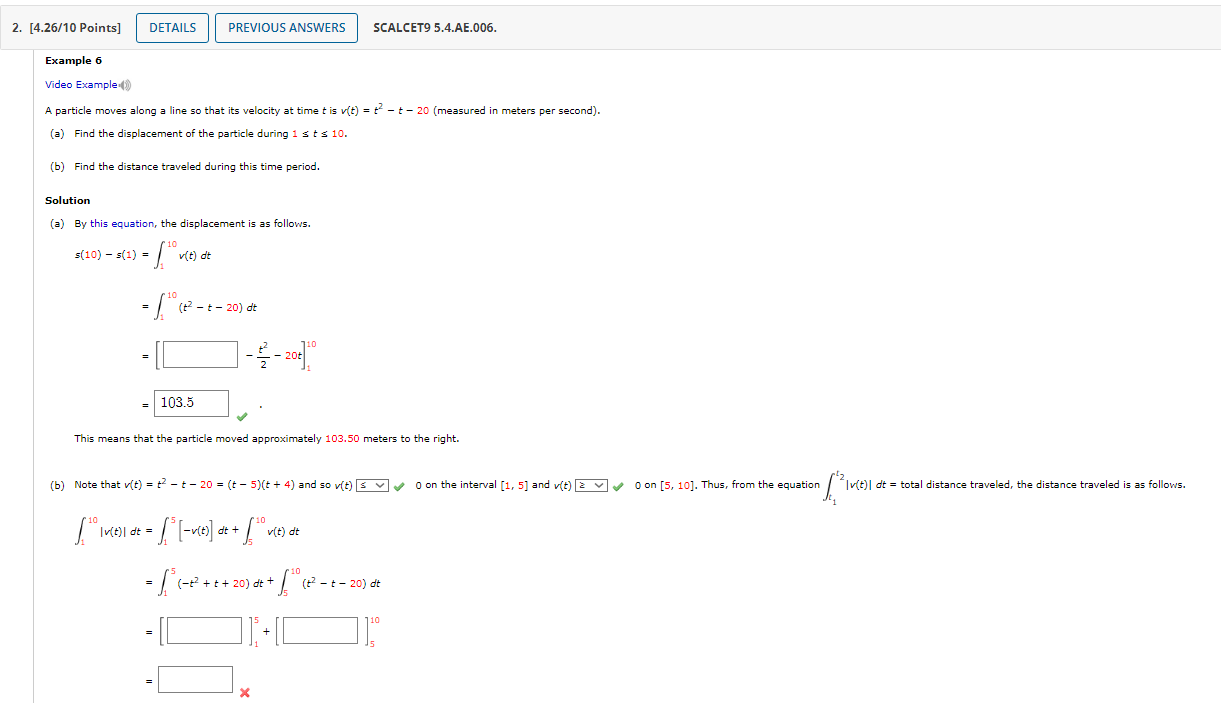 Solved A particle moves along a line so that its velocity at | Chegg.com