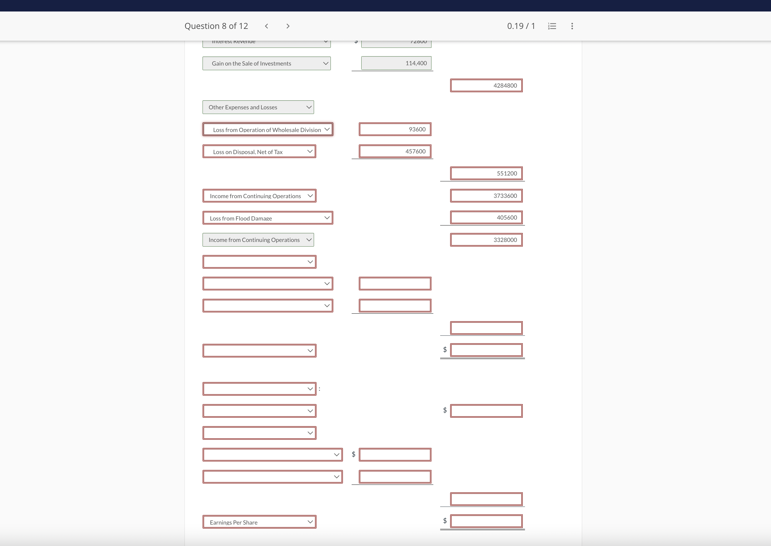 Solved Current Attempt in Progress The following information | Chegg.com