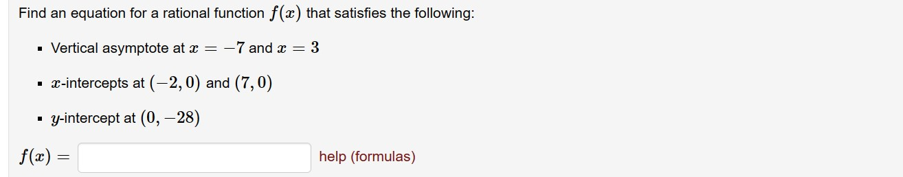 Solved (1 point) Write an equation for the graphed function. | Chegg.com