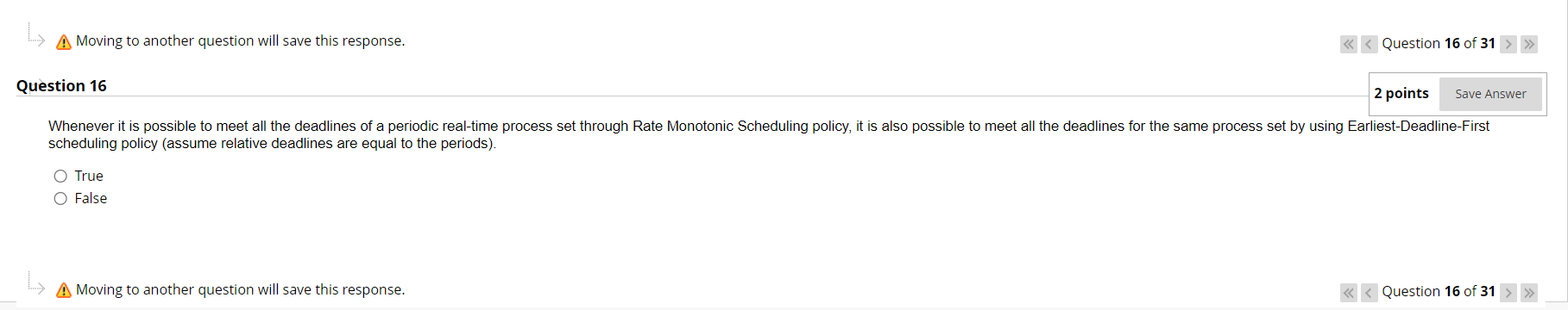 Solved scheduling policy (assume relative deadlines are | Chegg.com