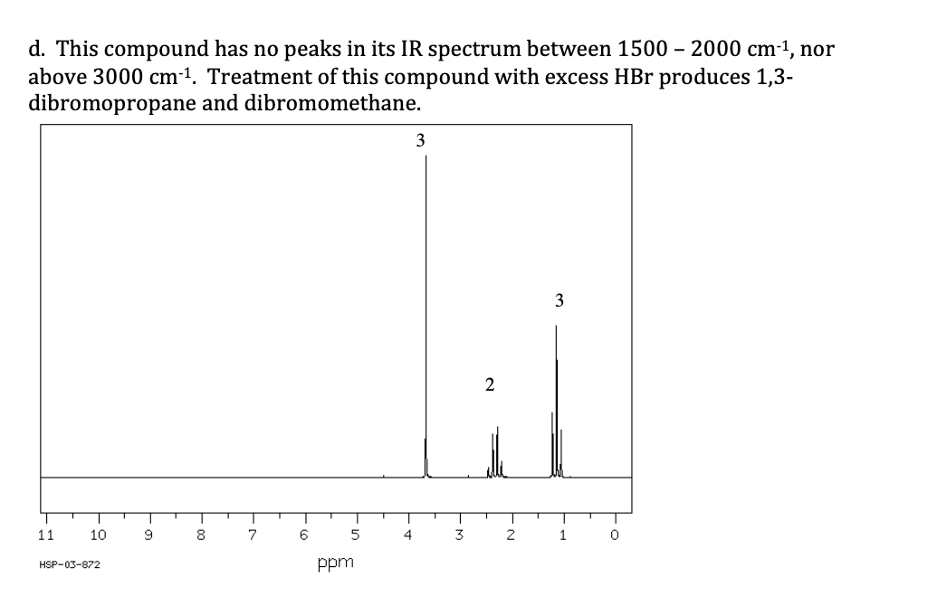 Solved D has a molecular formula of C4H8O2. Give a | Chegg.com