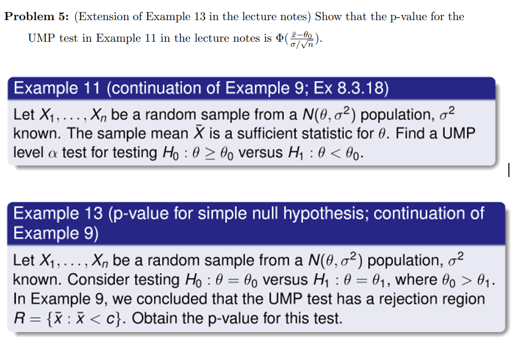 Problem 5: (Extension of Example 13 in the lecture | Chegg.com