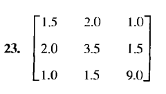 Solved 23. ⎣⎡1.52.01.02.03.51.51.01.59.0⎦⎤Find three | Chegg.com