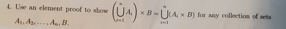 Solved 4. Use an element proof to show (U4) | Chegg.com