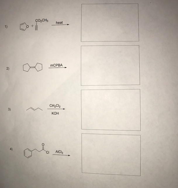 Solved Please show the products for the following ring | Chegg.com