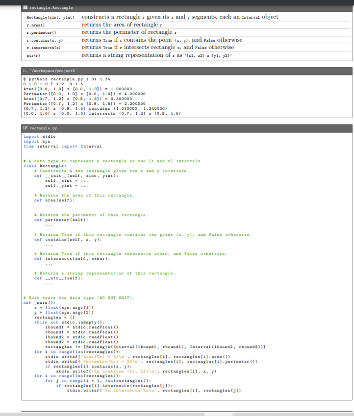 import stdio import sys from interval import | Chegg.com