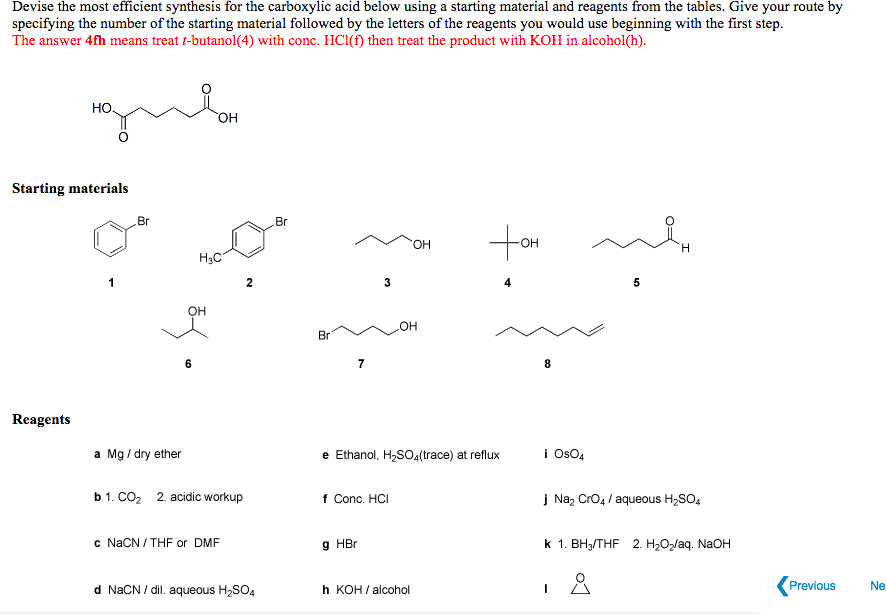 Solved Devise the most efficient synthesis for the | Chegg.com