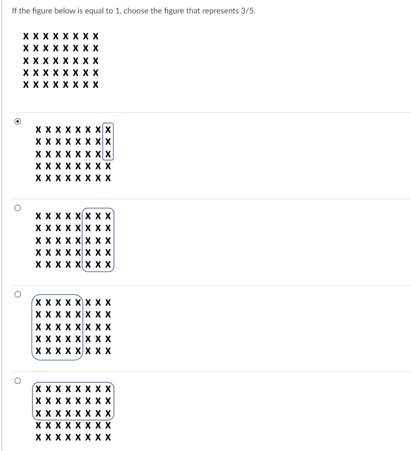 Solved If the figure below is equal to 1 , choose the figure | Chegg.com