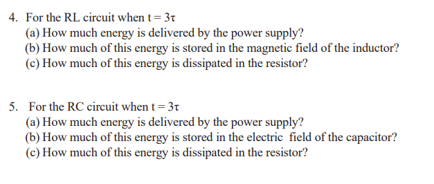 Solved RL and RC Circuits Time Constant Objective The DC | Chegg.com