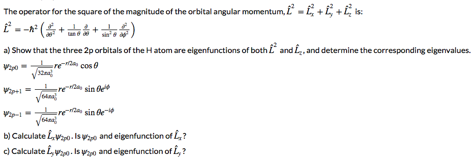 Solved The operator for the square of the magnitude of the | Chegg.com
