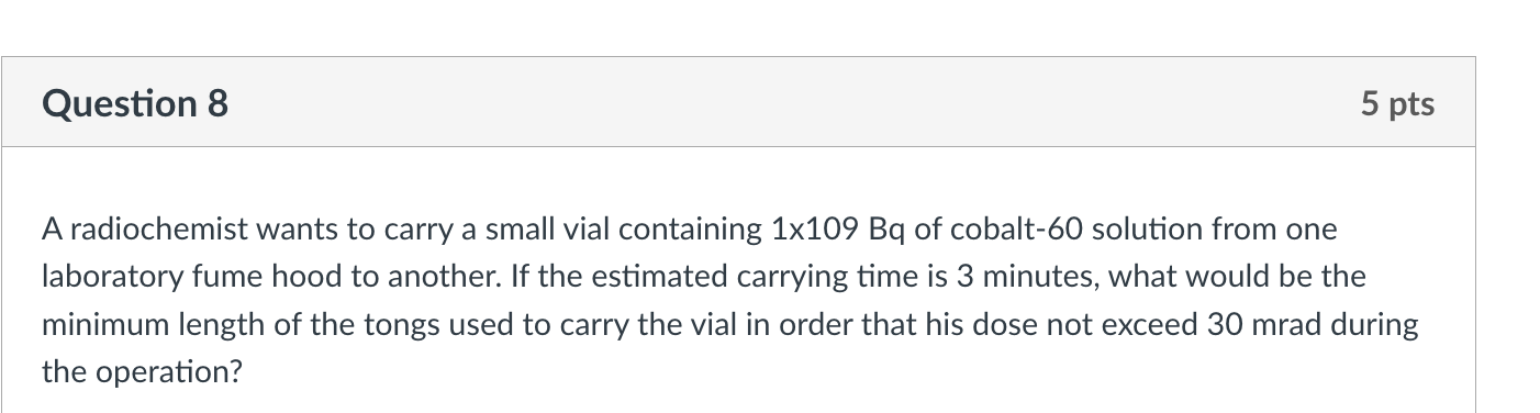 Solved Using the values from 10 CFR 20, Appendix B, | Chegg.com