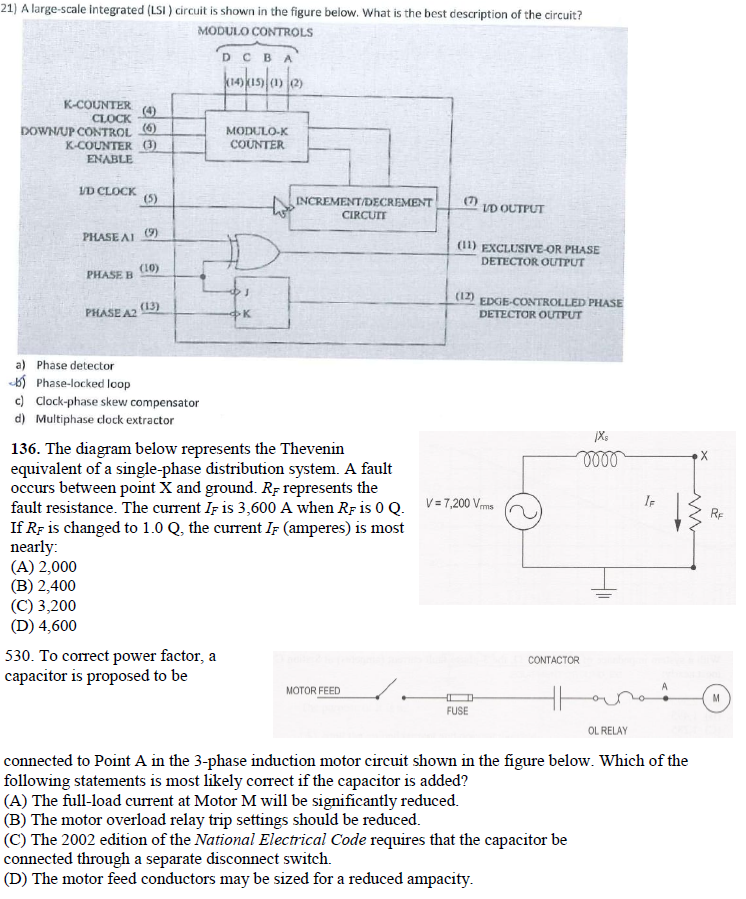 Solved 21) A large-scale integrated (LSI) circuit is shown | Chegg.com