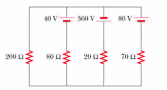 Solved Find the current flowing through each resistor in the | Chegg.com