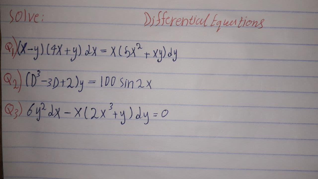 Solved Solve 1 , 2 and 3 The line should be neat and clear | Chegg.com