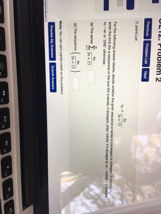 Solved ULT2. Pr8Blem 2 PreviousProblem List Next (1 point) | Chegg.com Solved ULT2. Pr8Blem 2 PreviousProblem List Next (1 point) | Chegg.com