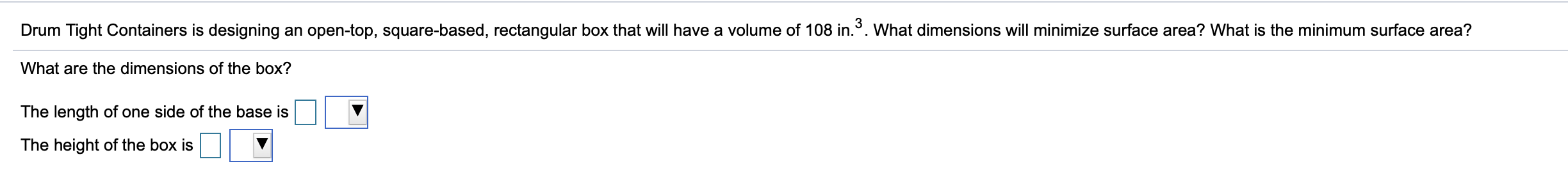 Solved Drum Tight Containers is designing an open-top, | Chegg.com