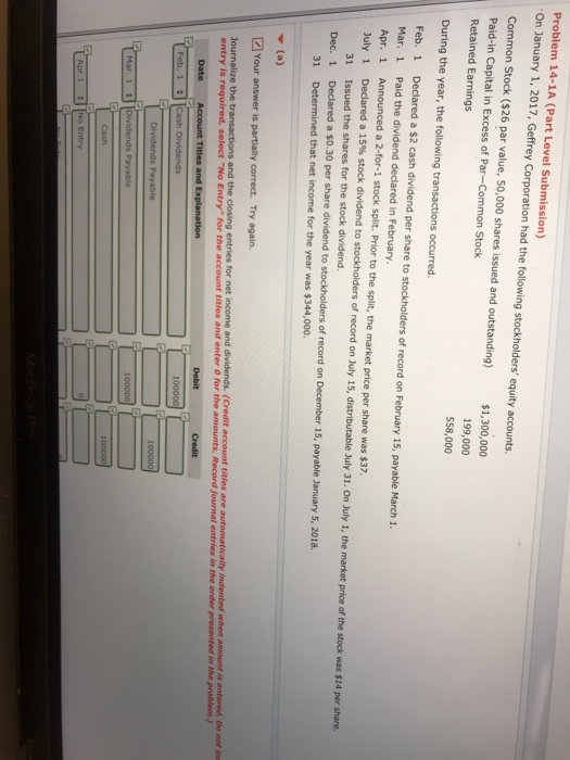 Solved Problem 14-1A (Part Level Submission) On January 1, | Chegg.com
