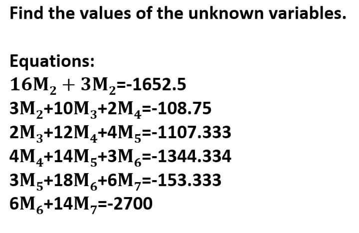 Solved Find the values of the unknown variables. 2 | Chegg.com