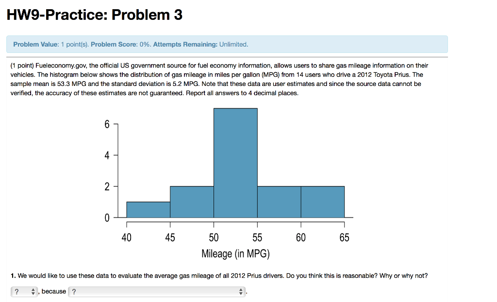 Solved HW9-Practice: Problem 3 Problem Value: 1 point(s). | Chegg.com