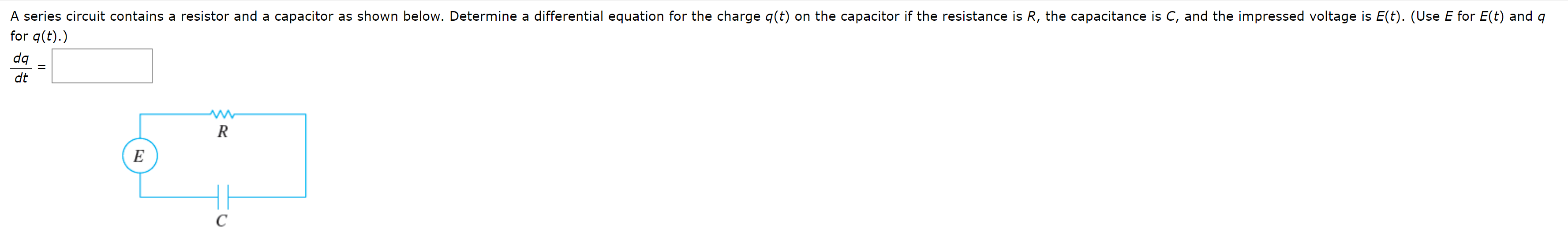 Solved A series circuit contains a resistor and a capacitor | Chegg.com