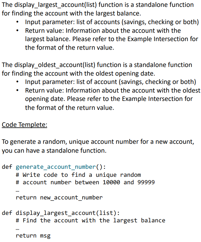 Solved The Account class is a superclass (base class). | Chegg.com