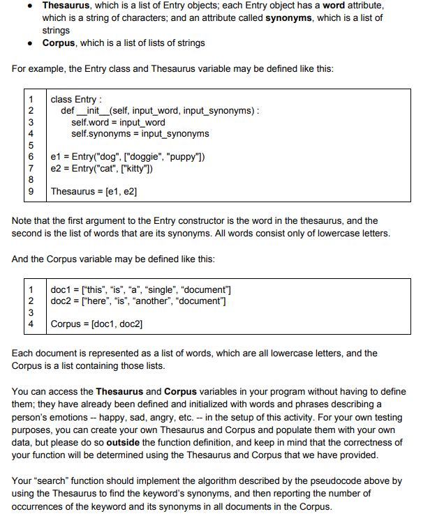 Solved Part 4: Implementing the Solution in Python Summary | Chegg.com
