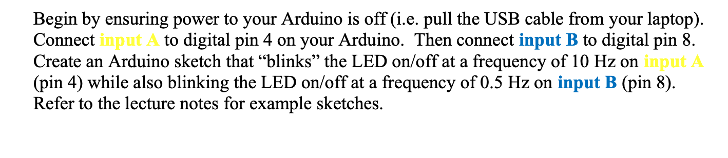 Solved Only need the arduino code (sketch) to make the LED | Chegg.com
